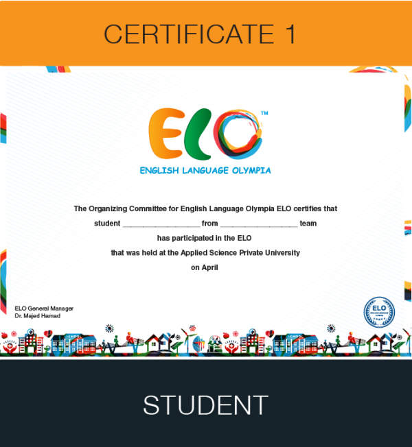 Professional Certificates – English Language Olympia